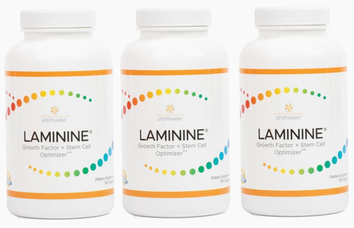 3 AUTHENTIC LifePharm Laminine Supplement 90 Capsules Total - EXP 07/ ...