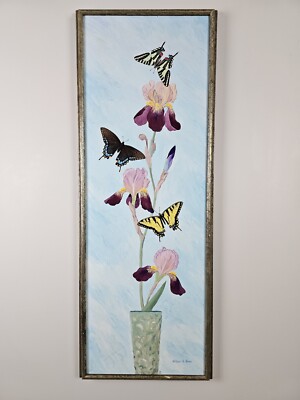 ART - Large Vintage Original Signed William Howe Painting 43x16 Framed ...