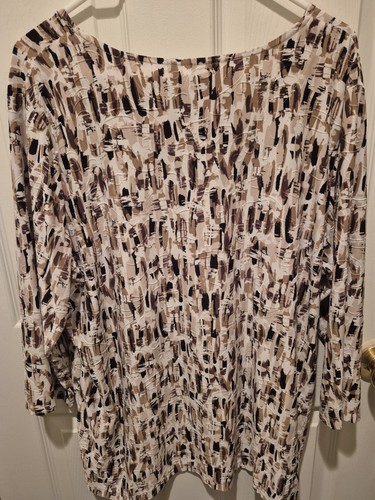 JM Collection Womens Top 2x Plus Size Easy Care | eBay