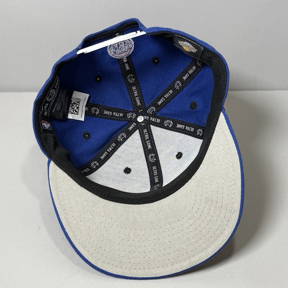 NBA New York Knicks Ultra Game Snapback Cap Hat Royal Blue Embroidered ...