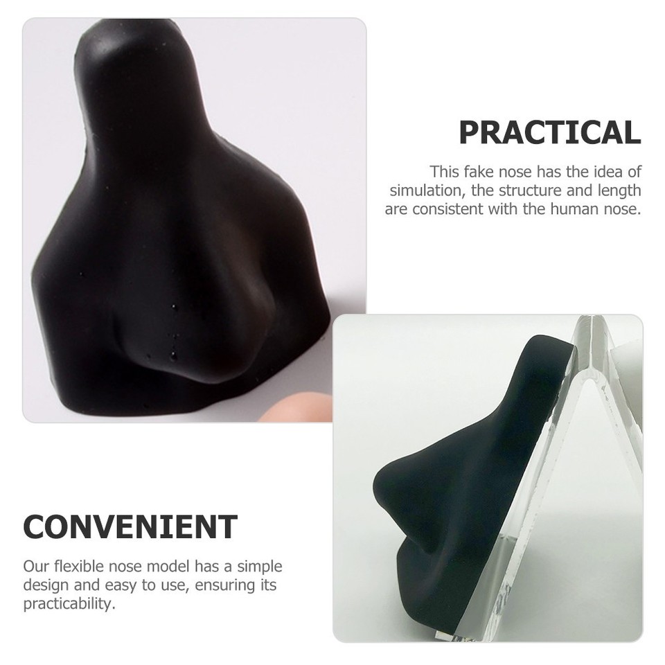 1 Set Silicone Nose Piercing Model Nose Piercing Model for Practice ...