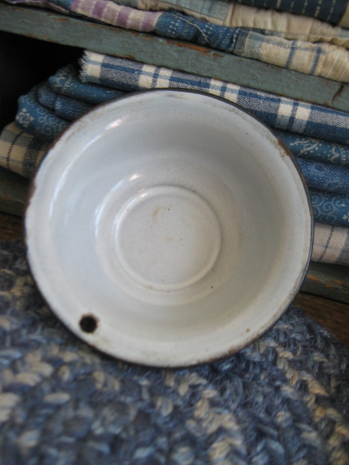 Small Antique Salesman Sample or Toy Blue Enamelware Wash Basin | eBay