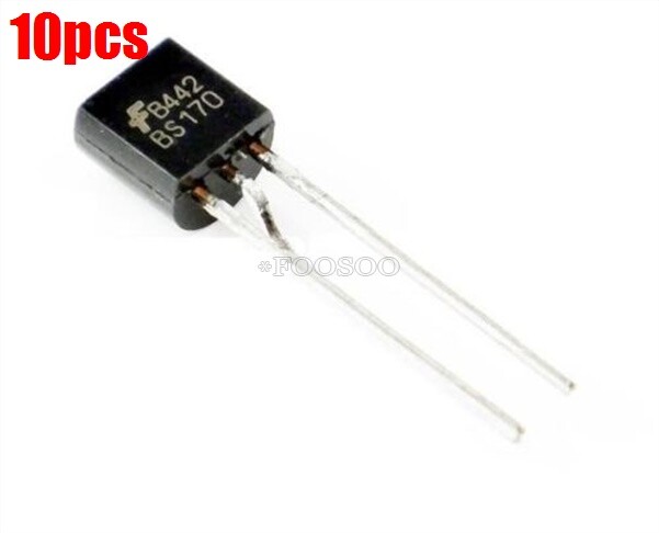 10Pcs BS170 Mosfet N-Channel 60V 500Ma TO-92 hn | eBay