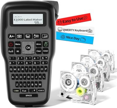 Industrial Label Maker Printer E1000 Label Machine for P-Touch 12mm ...