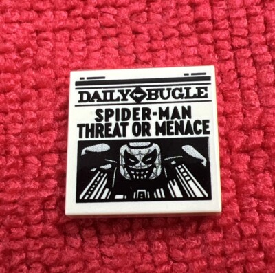 🔥 LEGO 76178 - 2x2 Tile Newspaper DAILY BUGLE “Spider-Man Threat Or ...
