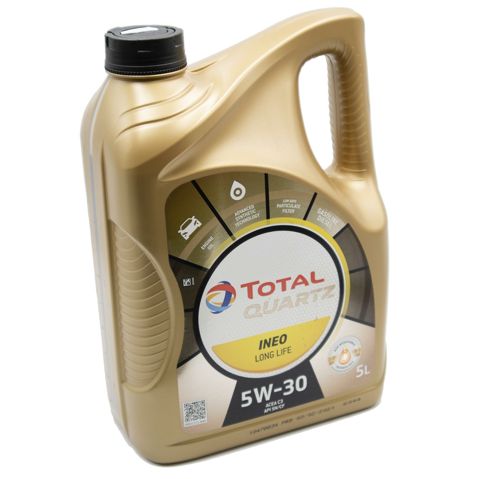 Total Quartz Ineo ECS 5w-30 5w30 Advanced Synthetic Engine Oil - 5 ...