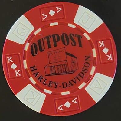 OUTPOST HD ~ COLORADO (Red AKQJ w/black stamp) Harley Davidson Poker ...