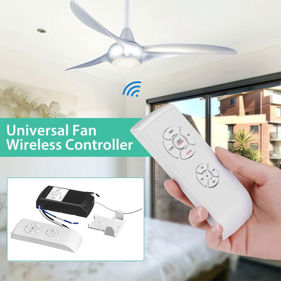 Universal Ceiling Fan Remote Lamp Light Wireless Timer Receiver Control ...