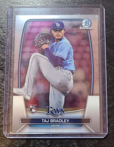 2023 Bowman Chrome Taj Bradley Rookie RC #82 Tampa Bay Rays | eBay