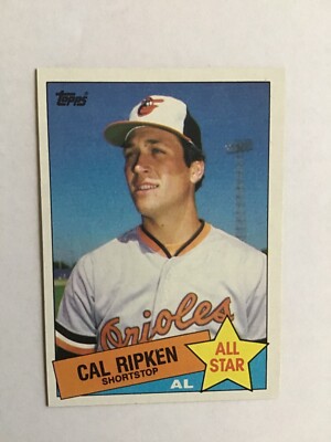 1985 Topps #704 Cal Ripken Jr Baltimore Orioles Baseball Card All Star ...