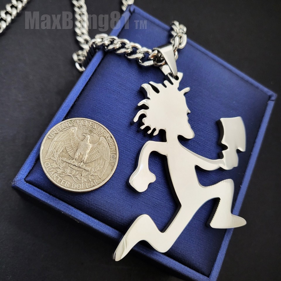 Hatchet Man Runner Pendant 6mm 24" 30" 36" Stainless Steel Cuban Chain ...