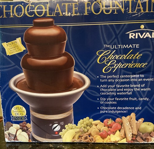21" RIVAL Chocolate Fountain 3 Tier CFF5 2005 3-5 lb Chocolate Fondue ...