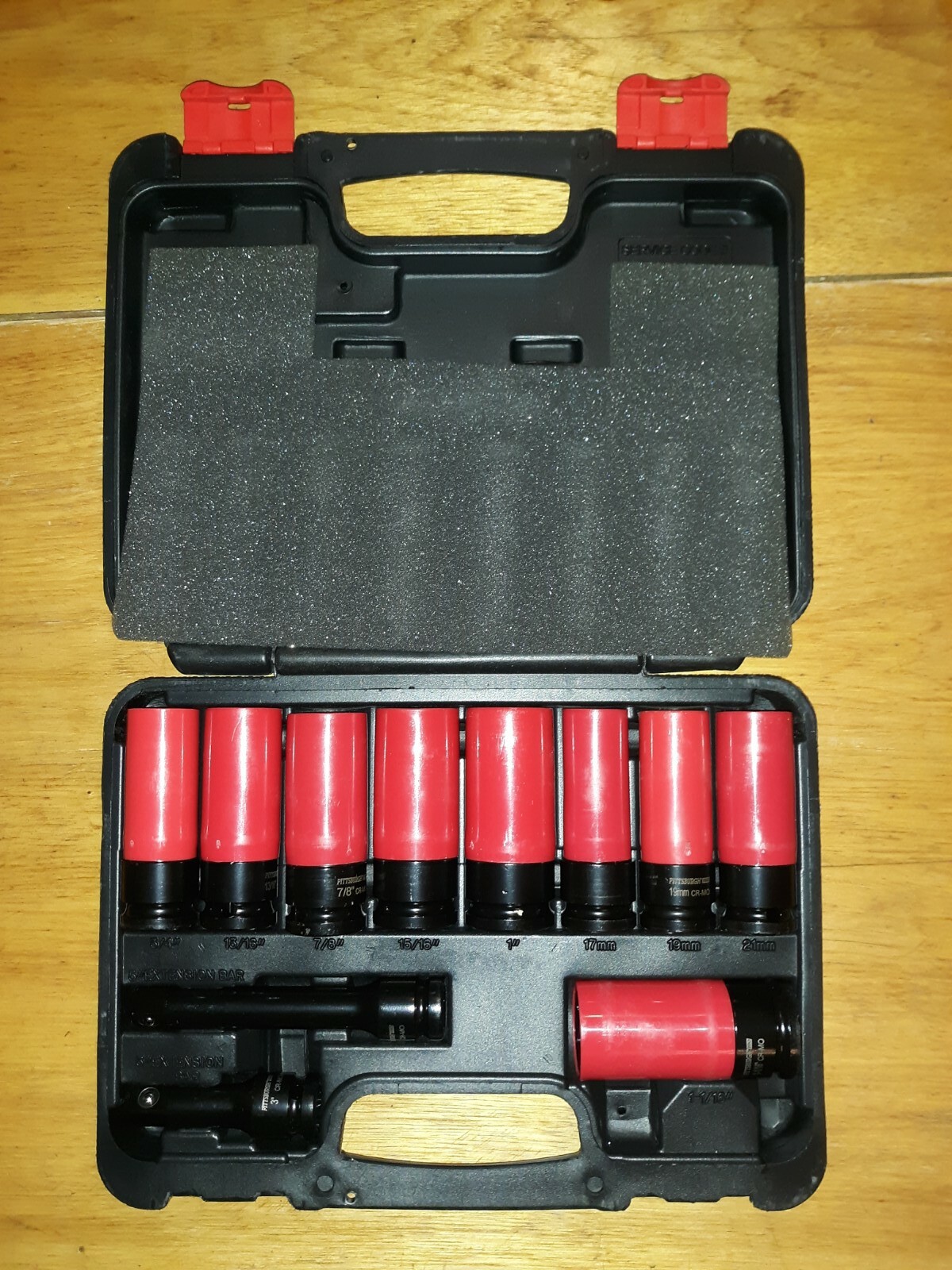 1/2 in Drive Lug Nut High Torque Tool Set Impact Socket Extension Bar ...