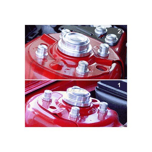 Fits UPR 2005-2010 MUSTANG BILLET STRUT TOWER CAP COVER KIT CHROME LOOK ...