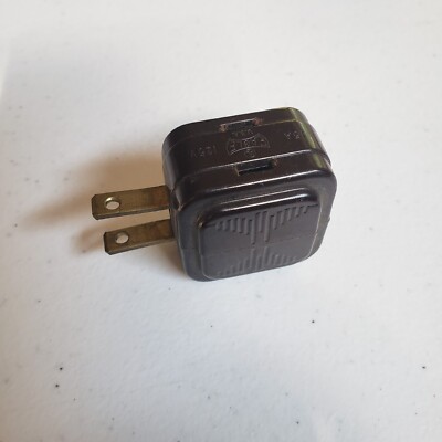 Eagle Bakelite Art Deco Plug In Triple Outlet Adapter Brown MCM Vintage | eBay