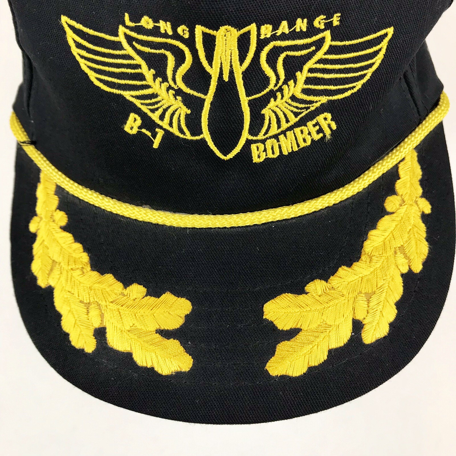 Vintage Long Range B-1 Bomber Embroidered Tuck Strap Buckle Hat Cap ...
