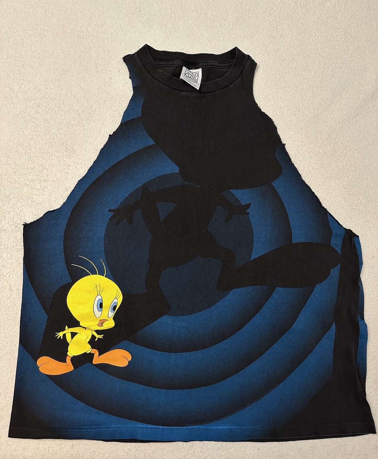 Vintage 1990s 90s Tweety Bird Looney Tunes All Over P… - Gem