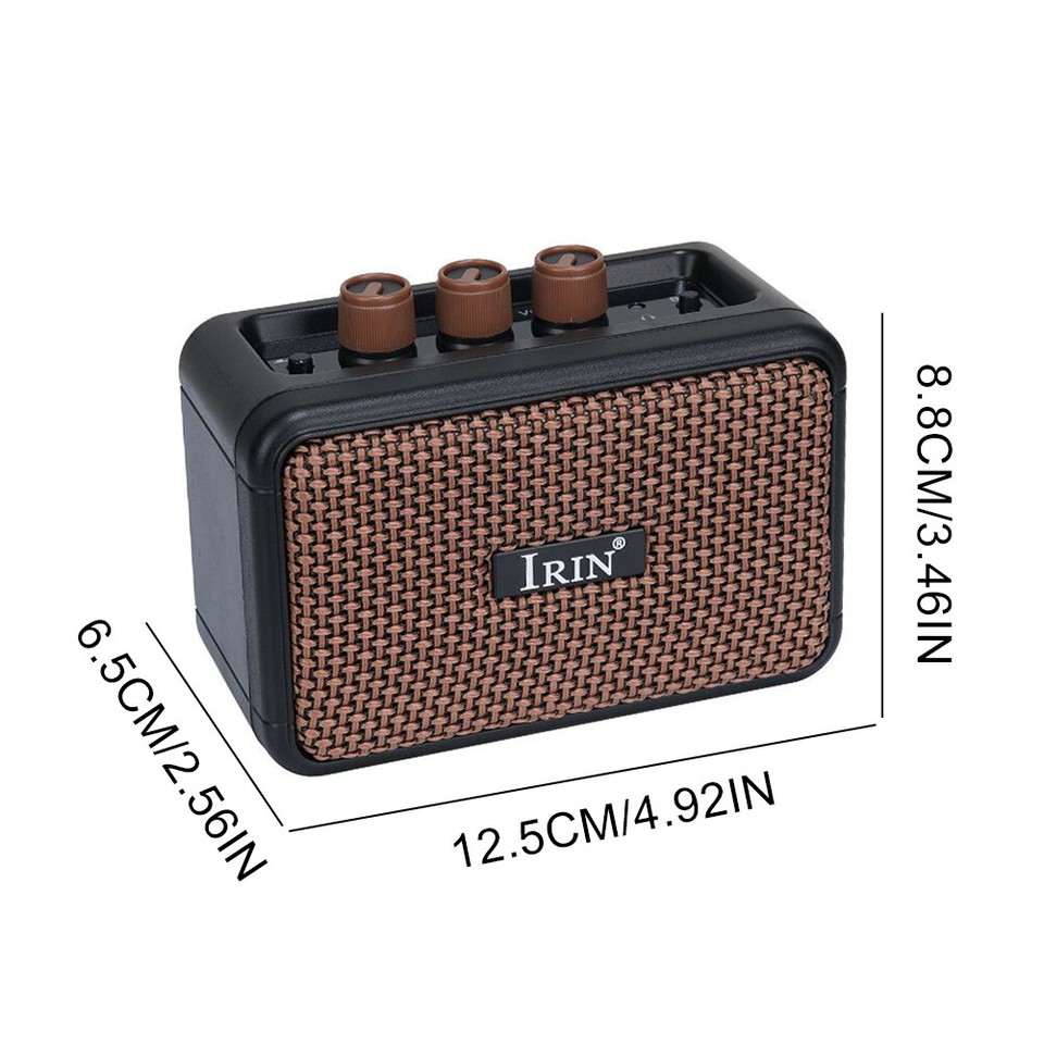 Mini Guitars Amp Rechargeable Practice Guitar Amp Portable for Daily ...