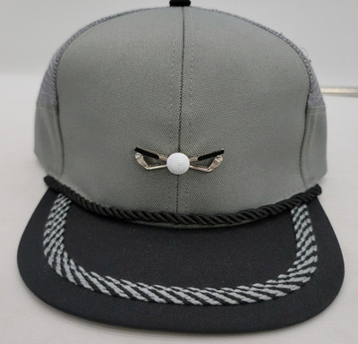Street Level Clothing Golf Hat Adjustable Black Silver NEW | eBay