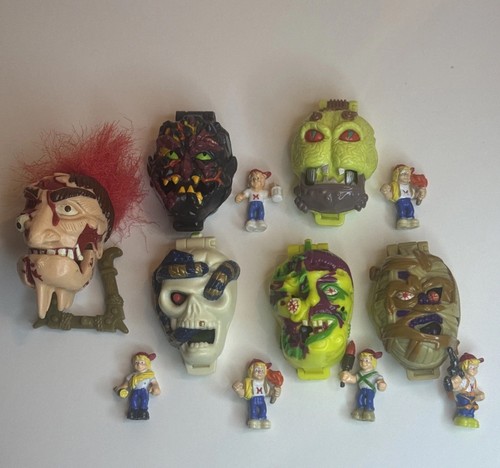 Mighty Max Shrunken & Dread Head Playset Lot Vintage 1990 Bluebird Toys ...