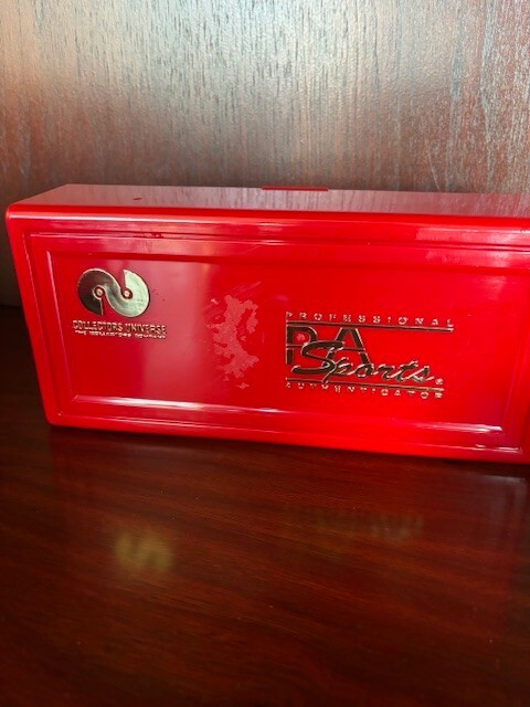 RARE Red Original PSA Storage Box Holds up to 25 Cards | eBay