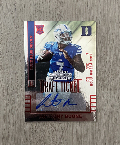 2015 Panini Contenders Draft Picks Autograph | Anthony Boone | #267 ...