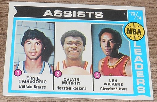 1974-75 Topps 1973-74 NBA ASSIST LEADERS #149 Digregorio- Wilkens ...