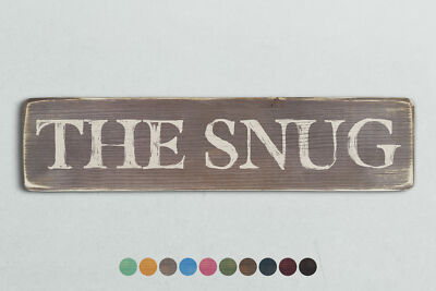 THE SNUG Vintage Style Wooden Sign. Shabby Chic Retro Home Gift | eBay UK