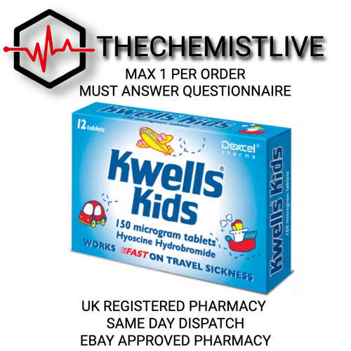 Kwells Kids 150 Microgram Tablets - 12 Tablets Uk pharmacy Stock. | eBay UK