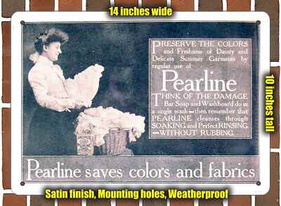 Metal Sign - 1905 Pearline Laundry Soap- 10x14 inches | eBay