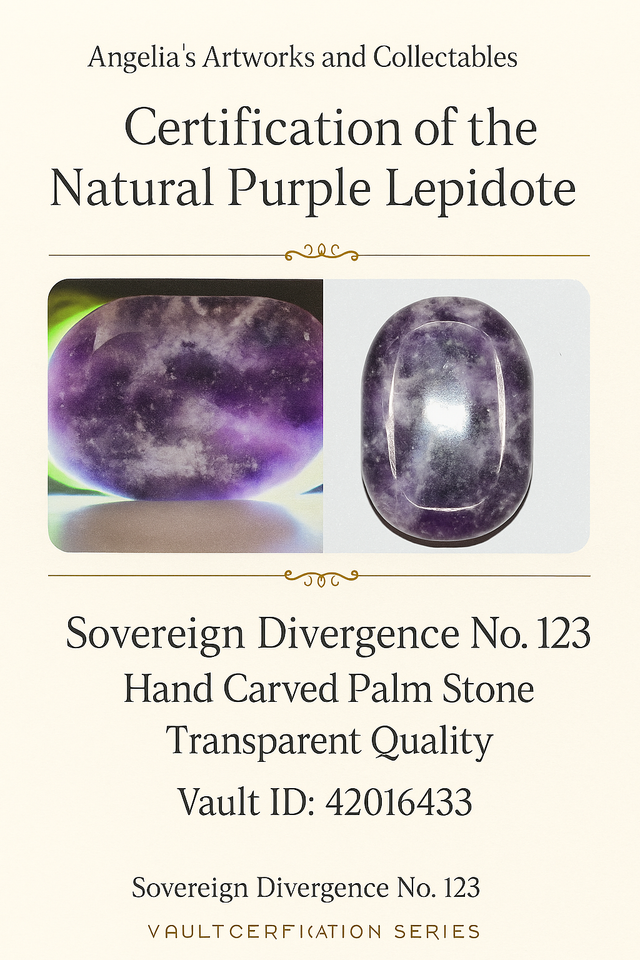 Purple Lepidote Hand Carved Polished Palm Stone 142 Ct. North Carolina ...