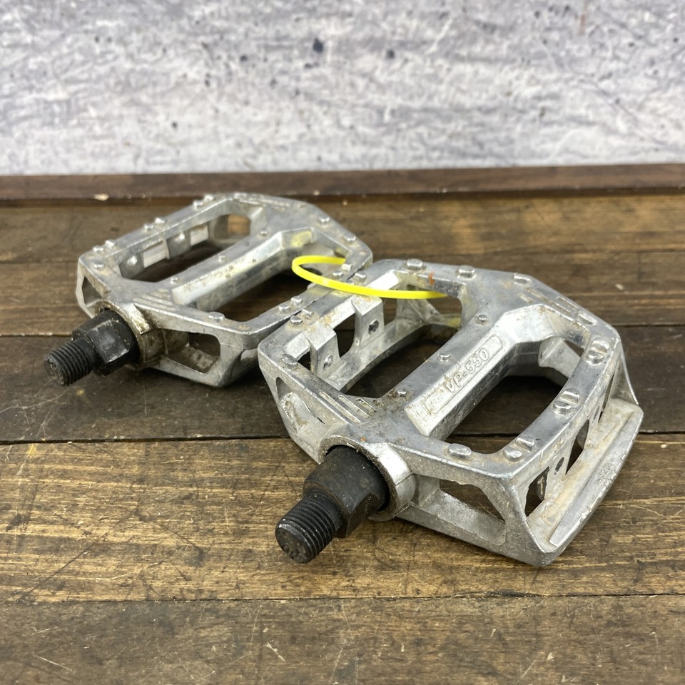 Vintage VP Components VP-550 Pedals 1/2" BMX Silver Alloy DX Platform ...