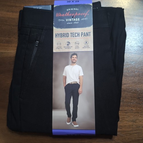 NEW Weatherproof Vintage Men's 30x29 Hybrid Tech Pants Regular Taper ...
