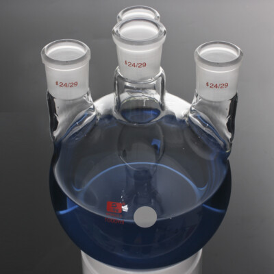 Boiling Flasks Round Bottom 4 Necks way Borosilicate Lab Glass Flask 24 ...