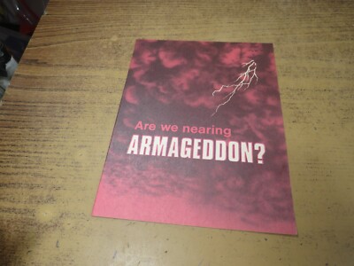 Are we Nearing Armageddon The watchtower flyer Vintage | eBay