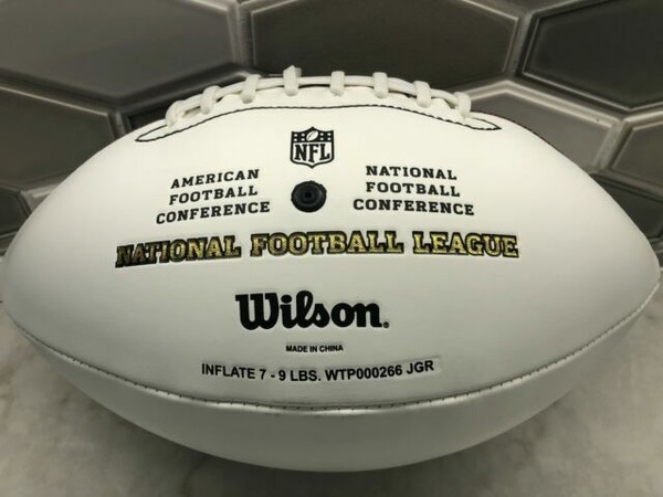 Wilson Official NFL Autograph White Panel Football Ball The Duke ...