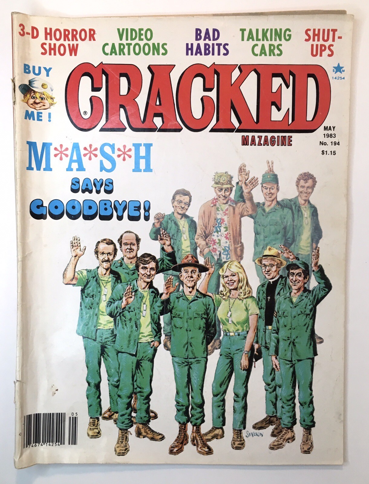 Cracked Magazine #194 May 1983 M.A.S.H. Mash Farewell Cover | eBay