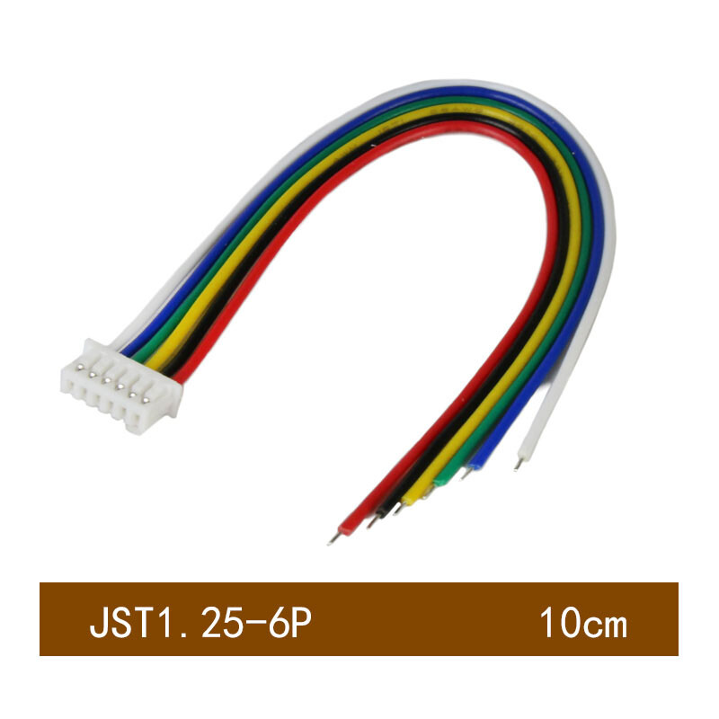 Mini Micro JST 1.25 2/3/4/5/6 Pin Connectors Male With Wire attached ...