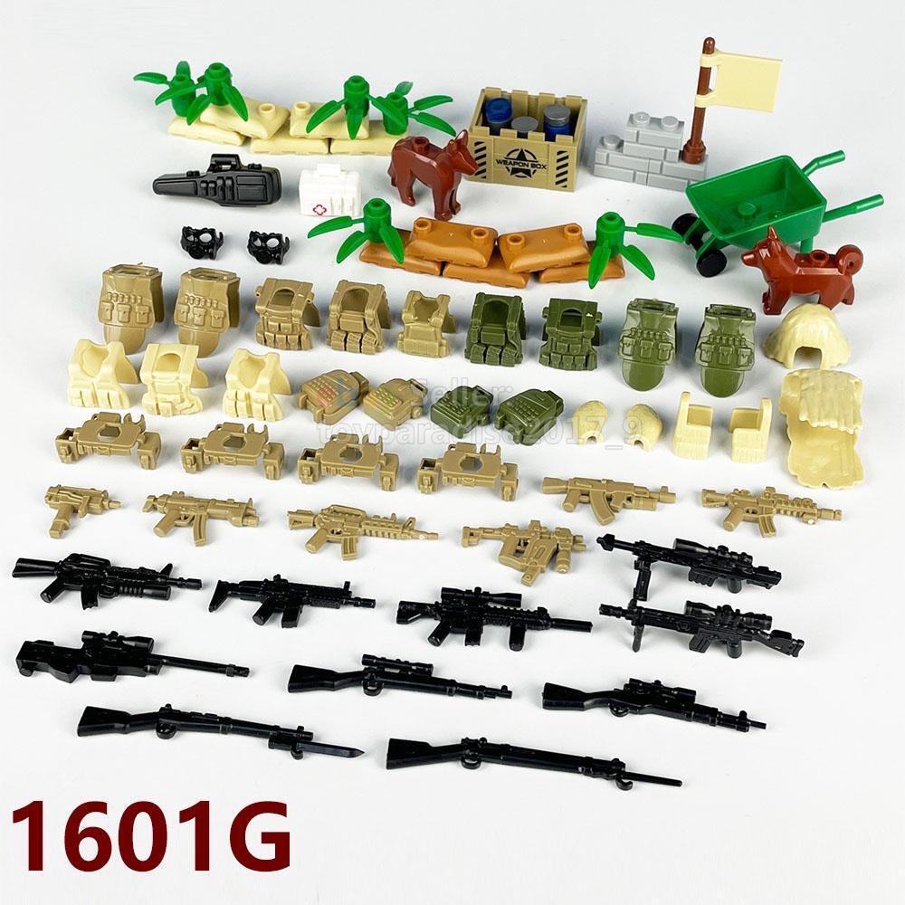 100PCS WEAPON PACK Assorted Lot Of Weapons Guns Rifles For Military ...