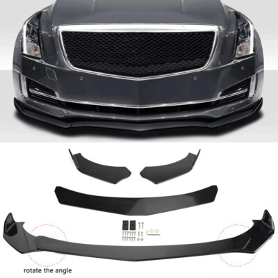 For Cadillac XTS ATS CT3 XT5 XT6 Car Front Bumper Lip Splitter Spoiler ...