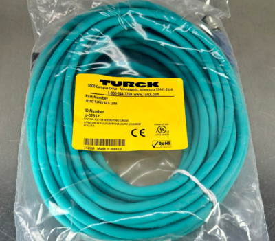 Turck RSSD RJ45S 441-10M Ethernet Cable Cordset M12 Eurofast to RJ45 ...