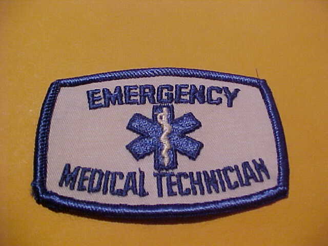 EMERGENCY MEDICAL TECHNICIAN PATCH NEW 3 1/2 X 2 1/4 INCH | eBay