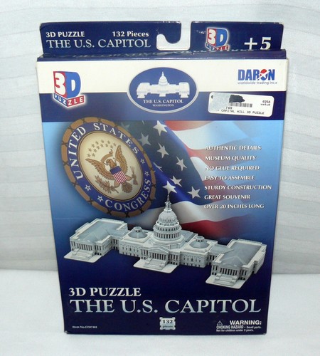 U.S. Capitol 3D Puzzle 132 Pieces By Daron Authentic Details Building ...