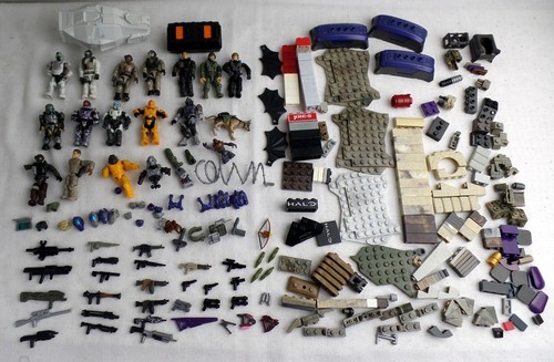 Call Of Duty & Halo Mega Construx Bloks Figures Parts Pieces Weapons ...