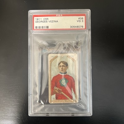 1911 C55 Imperial Tobacco No 38 George Vezina Rookie PSA VG 3 | eBay