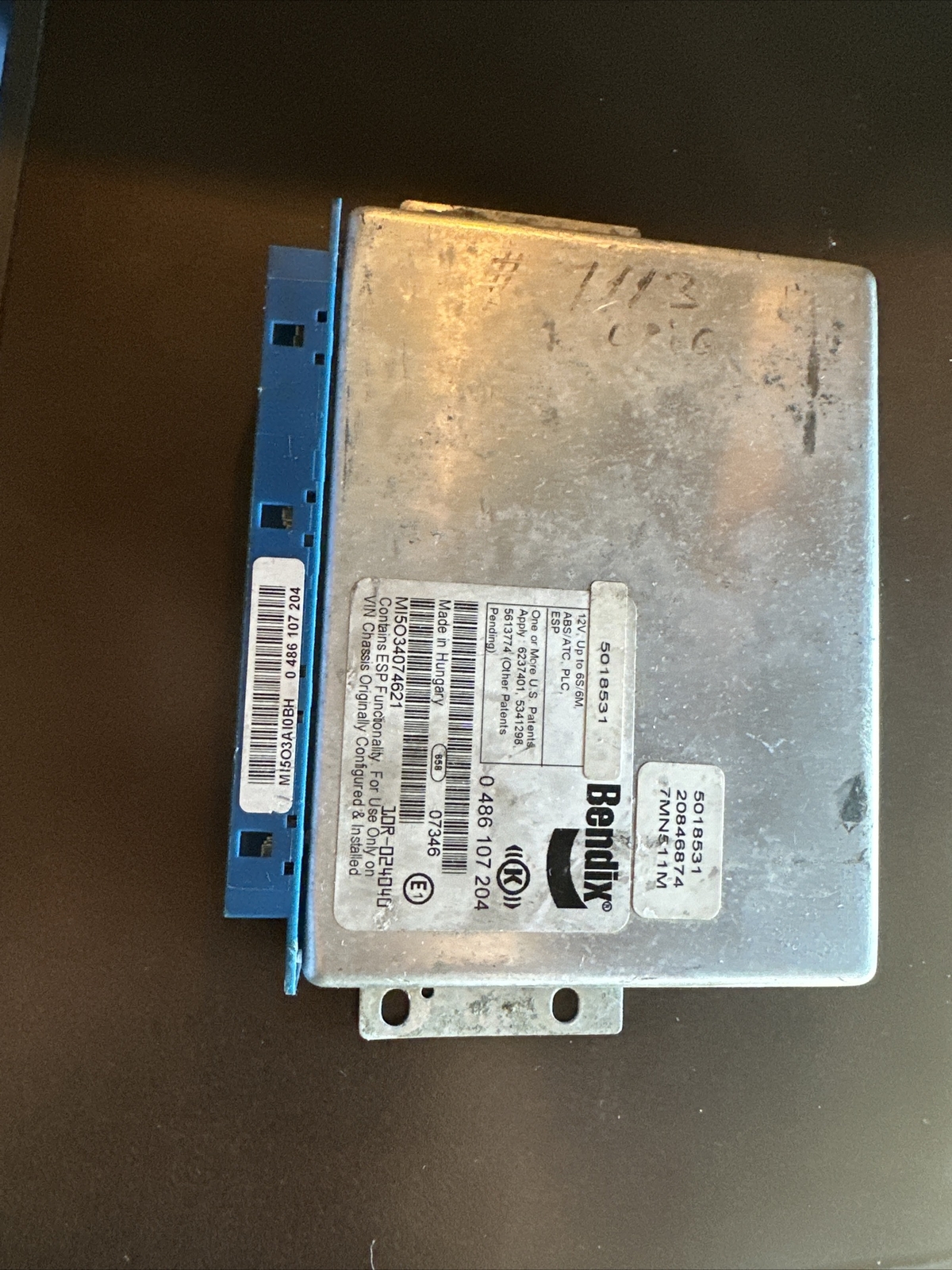 Bendix 5018531 ECU ABS Computer Control Unit 0 486 107 204*FREE ...