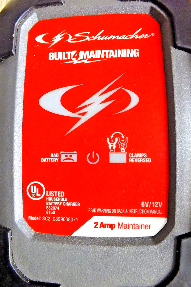SCHUMACHER 6 & 12 VOLT AUTOMATIC BATTERY CHARGER MAINTAINER EXCELLENT COND # SC2 | eBay