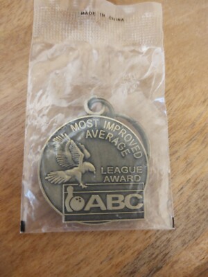 ABC Most Improved Average League Award Bowling Keychain - New | eBay