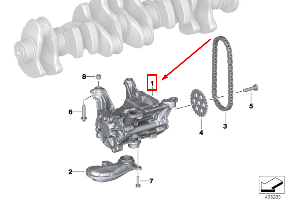 BMW X5 G05 Engine Oil Pump 11418646454 8646454 NEW GENUINE | eBay