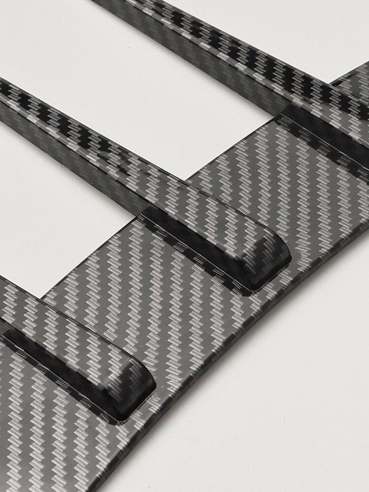 Pair Carbon Fiber Side Fender Shark Fin Cover Trim Stickers for Car ...